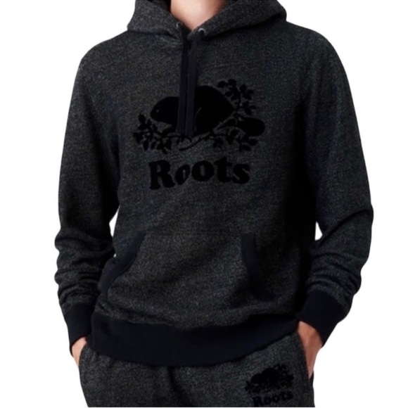 Roots | Sweaters | Roots Original Kanga Hoodie In Black Pepper | Poshmark